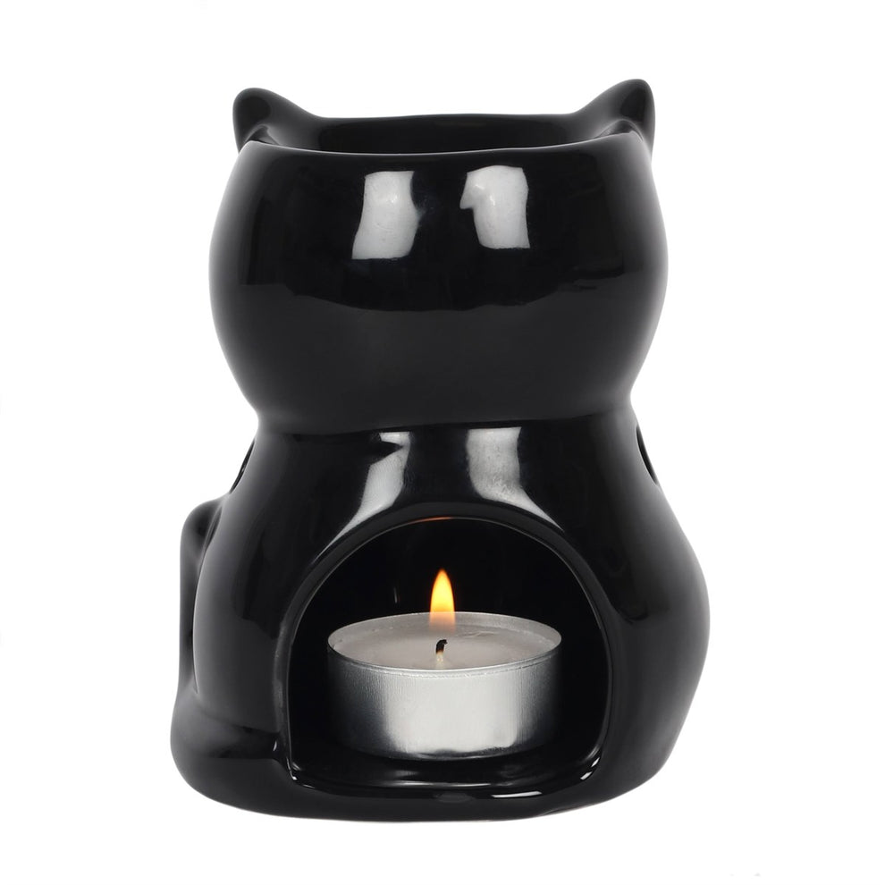 Black Cat Ceramic Oil Burner Diffuser Home Decor – BOTEGA EXCLUSIVE
