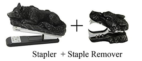 Novelty Lone Wolf Stapler and Stapler Remover Office Desktop Stationer ...