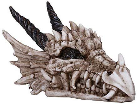 Pacific Giftware Dragon Skull Statue Collectible Home Decor Resin ...